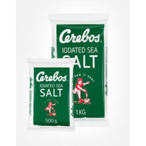 CEREBOS 40X500G IODATED SEA SALT